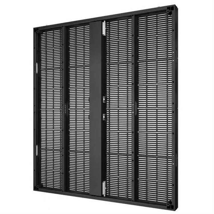 Window Advertising Led Curtain Mesh Glass Transparent Led Display ...